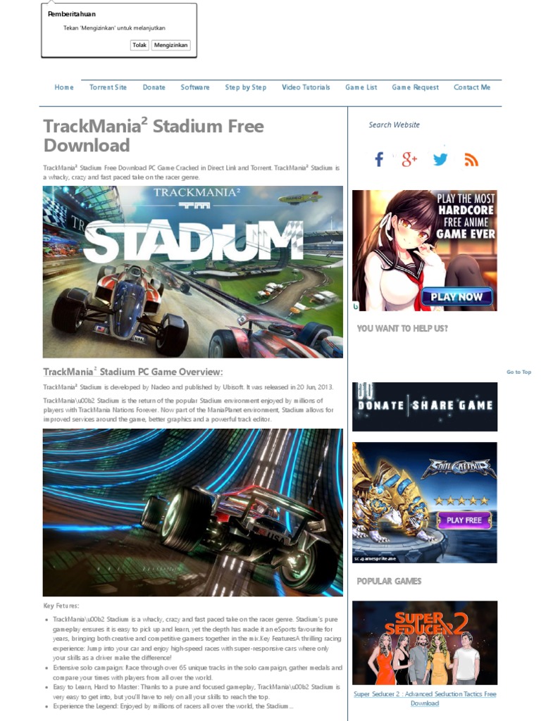 TrackMania Stadium Free Download IGGGAMES | PDF | Microsoft Windows ...
