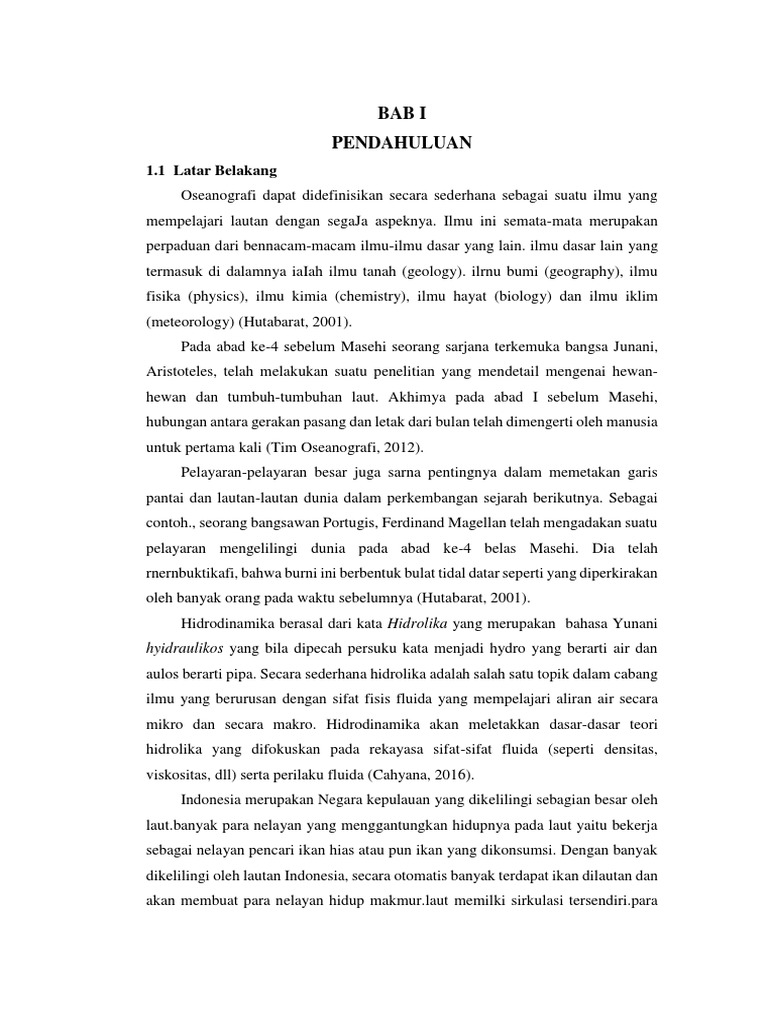Laporan Batimetri | PDF