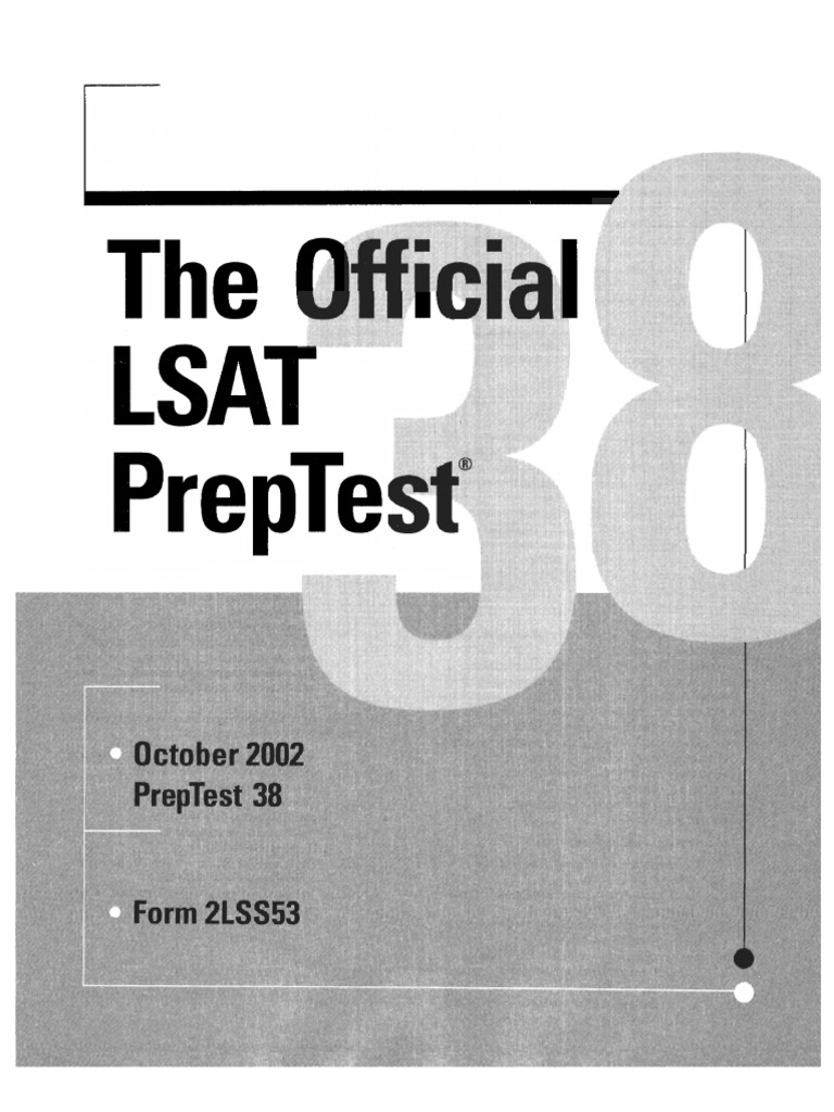 Preptest 38 PDF | PDF