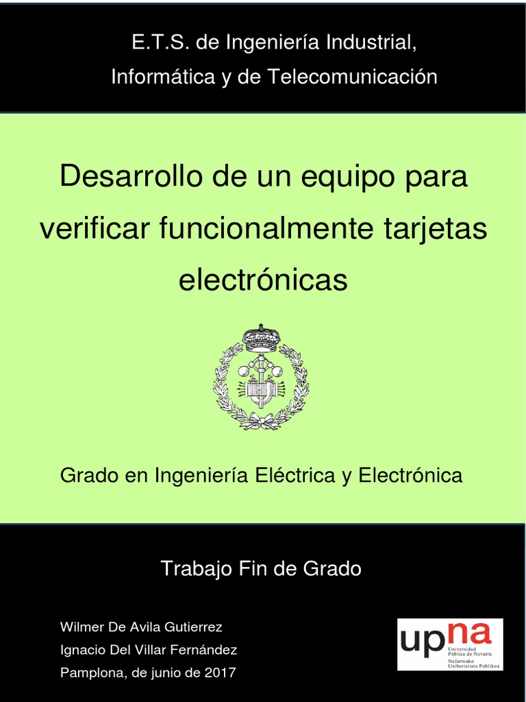 TFG - de Avila Gutierrez, Wilmer PDF | PDF | Electrónica | Placa de circuito impreso