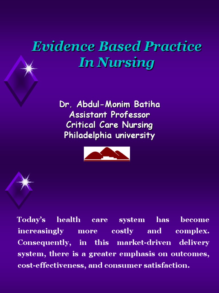 Evidence Based Practice in Nursing | PDF | Evidence Based Medicine ...
