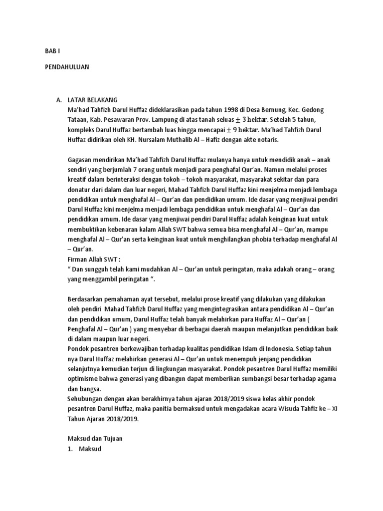 Proposal Wisuda | PDF