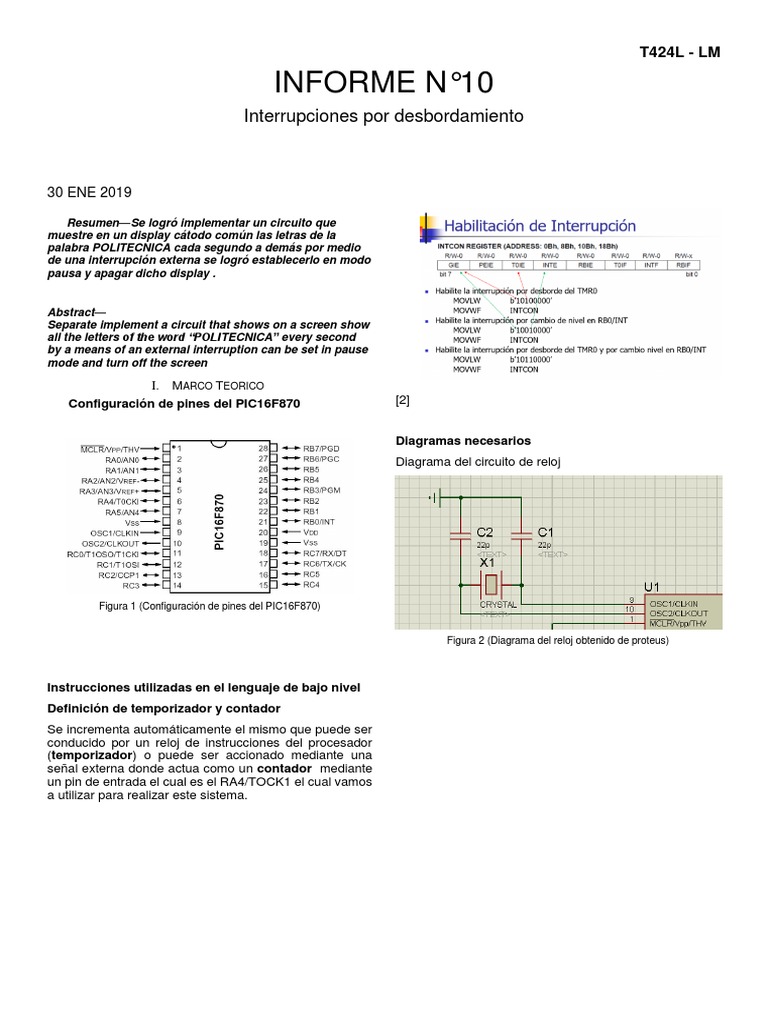 Interrupcion Por Desbordamiento | PDF | Microcontrolador | Tecnología digital