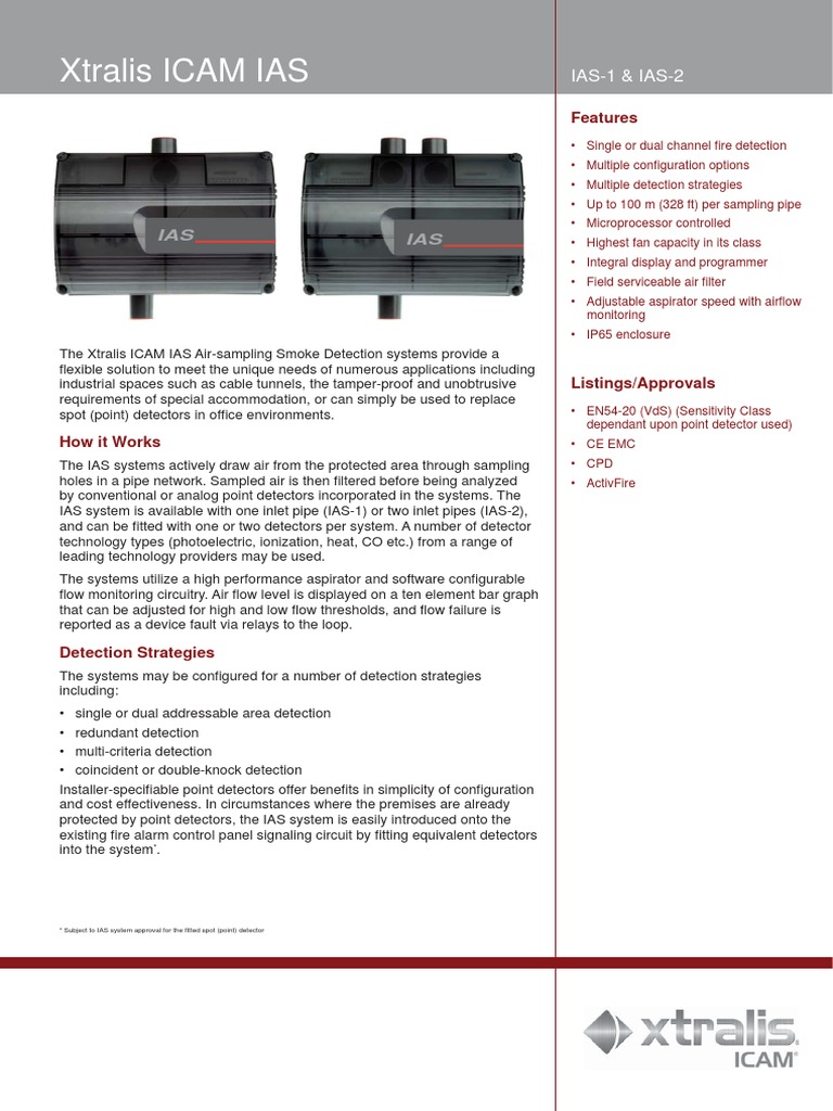 Xtralis Icam Ias 2 Intruder Detector | PDF | Electrical Engineering ...