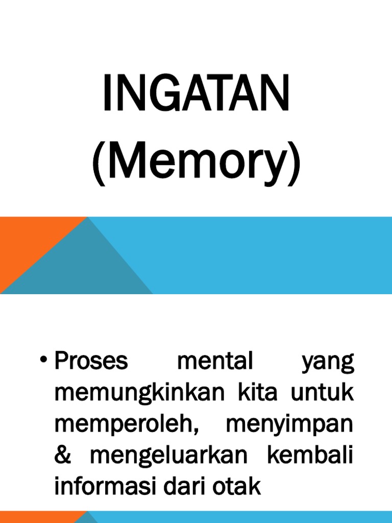 3-Memori-Teori Lupa | PDF