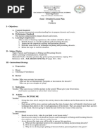 Detailed Lesson Plan in Tools and Equipment in Dessert Making | PDF ...