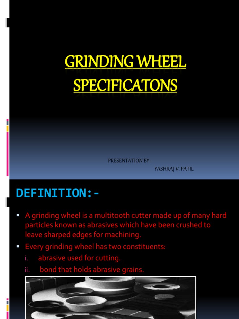 Grinding Wheel Specifications Overview | PDF | Abrasive | Grinding ...