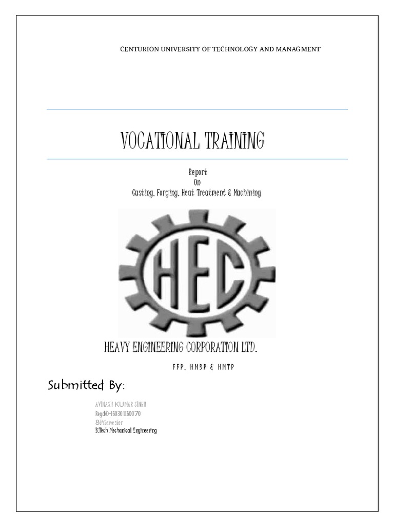 Hec Project PDF | PDF | Foundry | Casting (Metalworking)