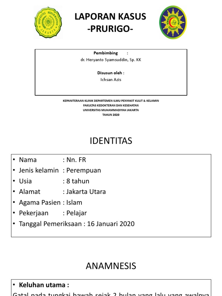Prurigo Hebra pada Anak: Kasus dan Tatalaksana | PDF
