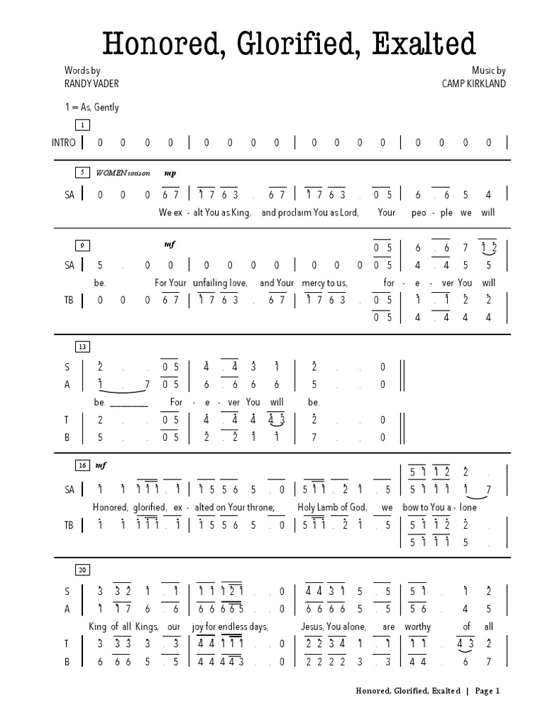 Worship Anthem for Choirs | PDF | Religious Behaviour And Experience ...