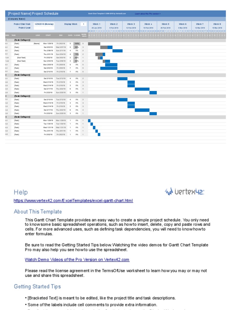 Gantt Chart L2 Pdf Spreadsheet Microsoft Excel