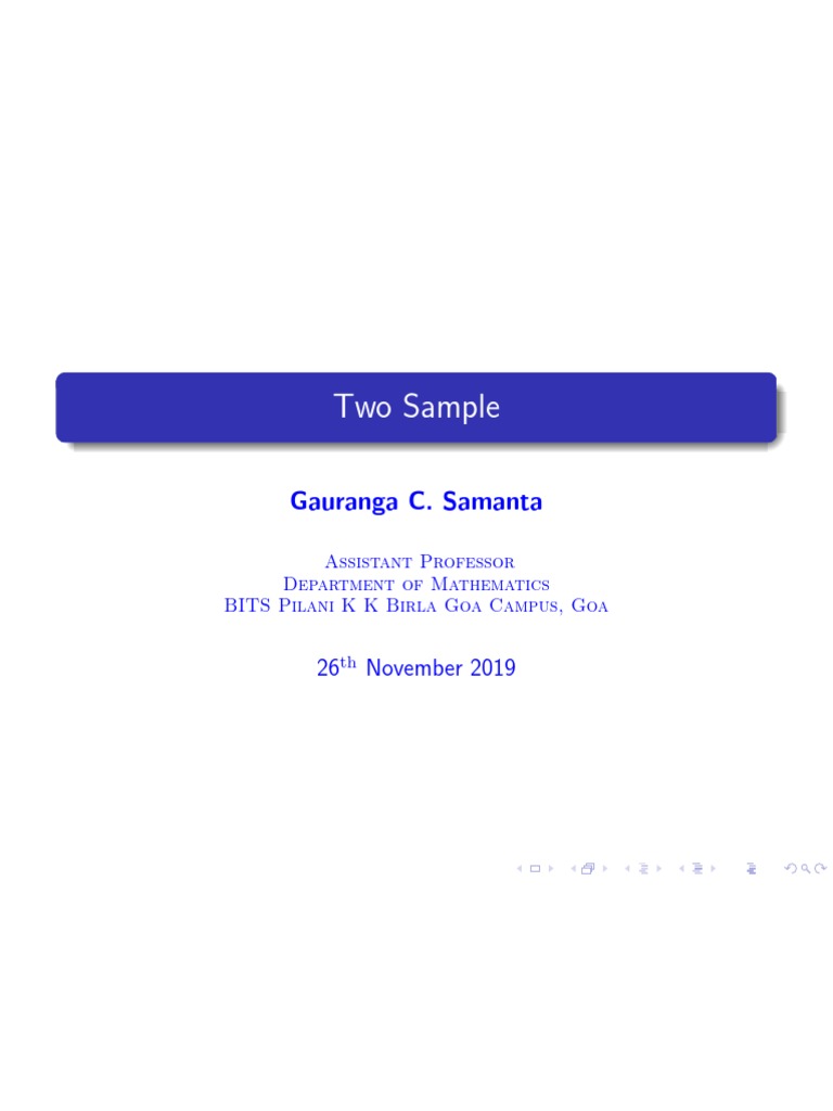 Two Sample Updated Test | PDF | P Value | Statistical Significance