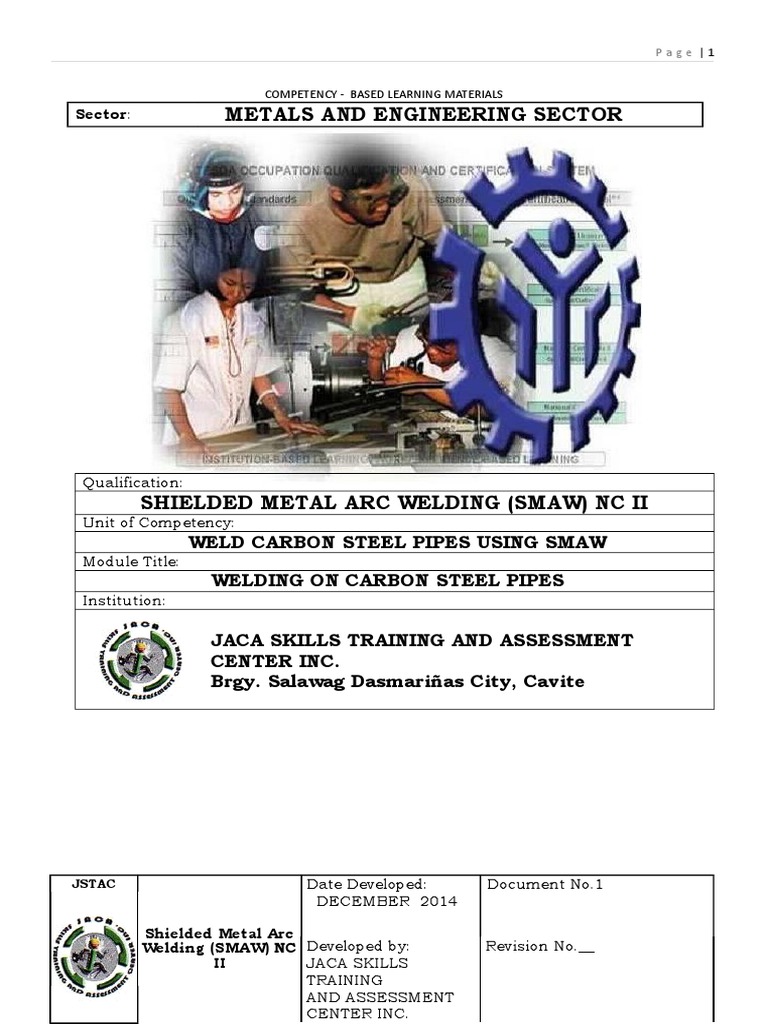 CBLM Smaw Ncii | PDF | Welding | Construction