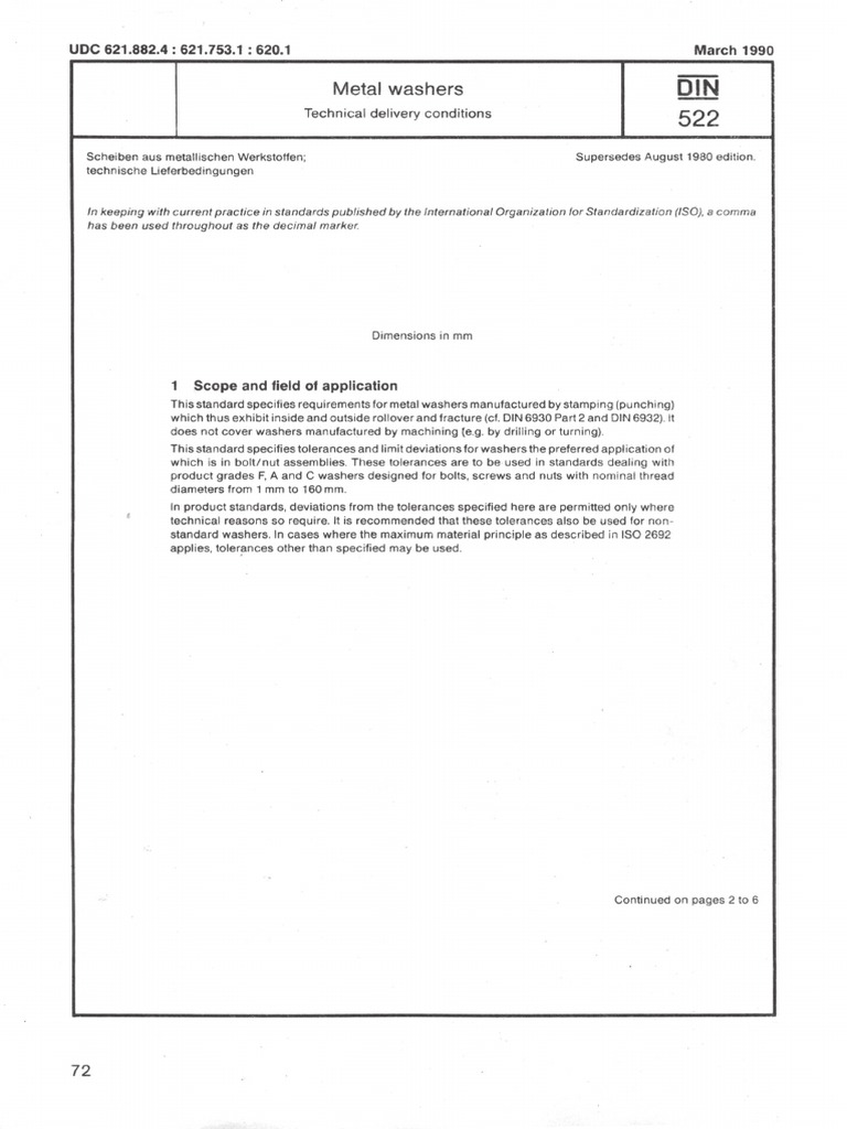 Din 522 PDF | PDF