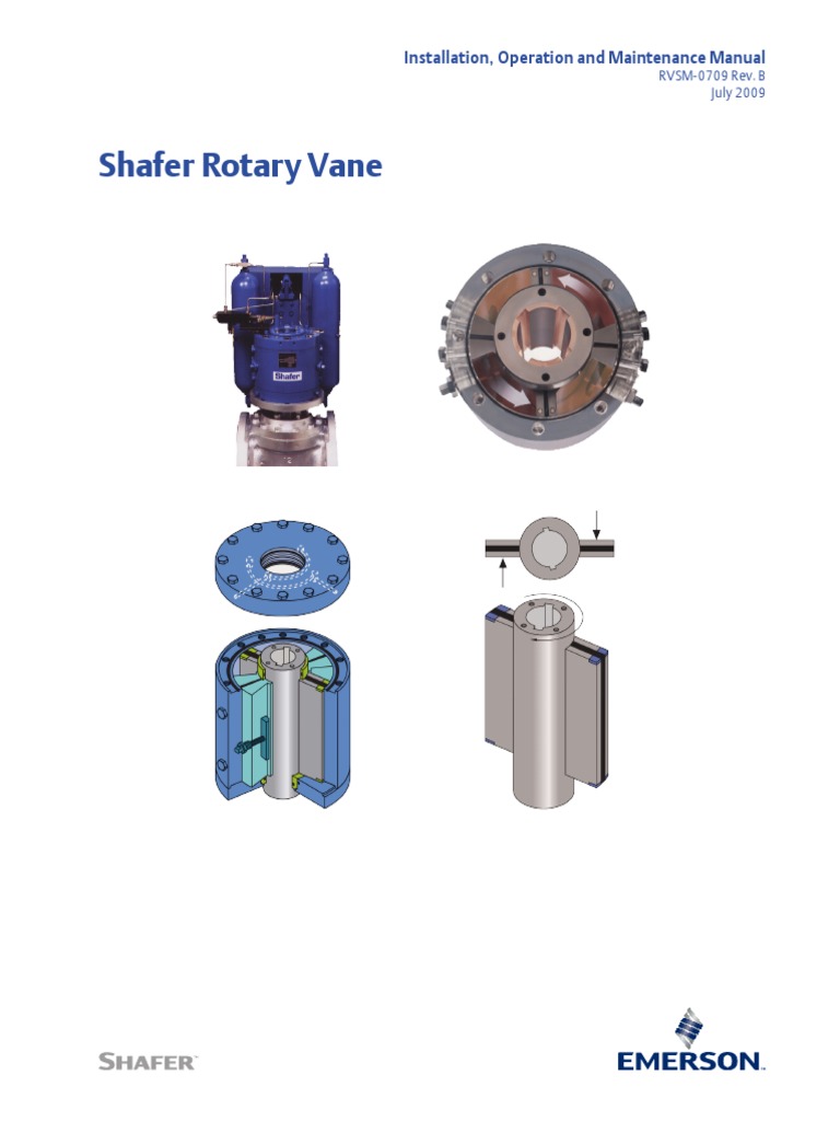 Rotary Vane Service Manual Shafer en 83 | PDF | Valve | Actuator