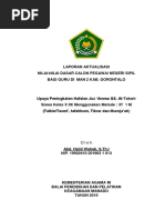 Contoh Laporan Aktualisasi CPNS | PDF | Karier & Perkembangan