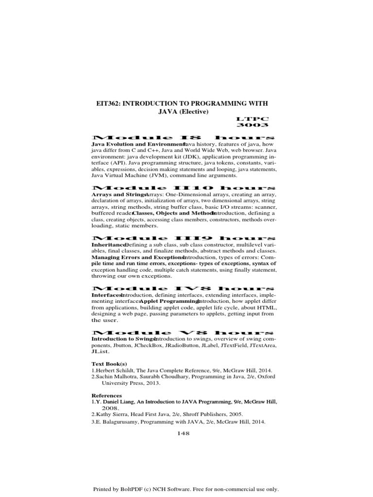 Java Pdf Java Programming Language Class Computer Programming