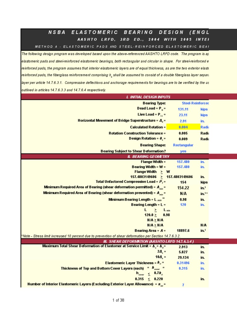 Bearing Design Method B | PDF | Shear Stress | Stress (Mechanics)