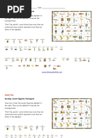 AncientEgyptHieroglyphicsDecodingWorksheetActivity 1 | PDF | Egyptian ...