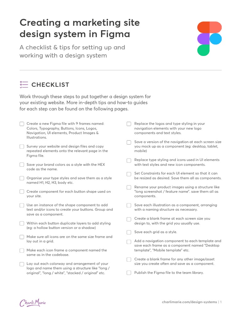 Design System Checklist and How-To Guide by Charli Marie | PDF ...