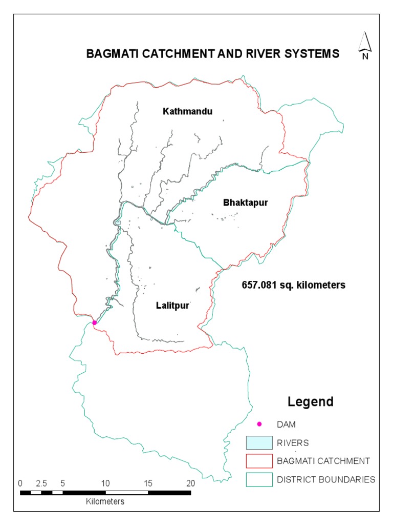 Bagmati River Catchment Map | PDF