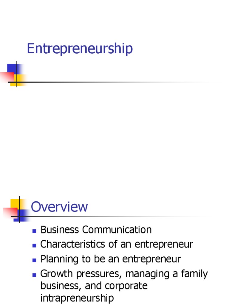 ENTREP PPT Lesson 3 | PDF | Entrepreneurship | Employment