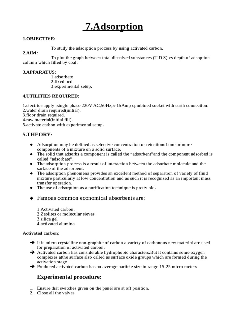 Mto Adsorption | PDF | Adsorption | Chemical Process Engineering