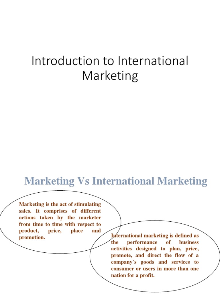 Session 5 - International Marketing | PDF | Marketing | Economics