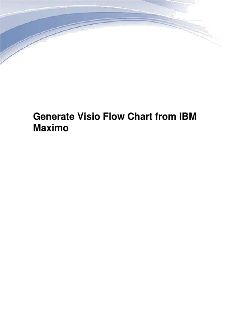 Generate Visio Flow Chart From IBM Maximo | PDF | Computing | Computer ...