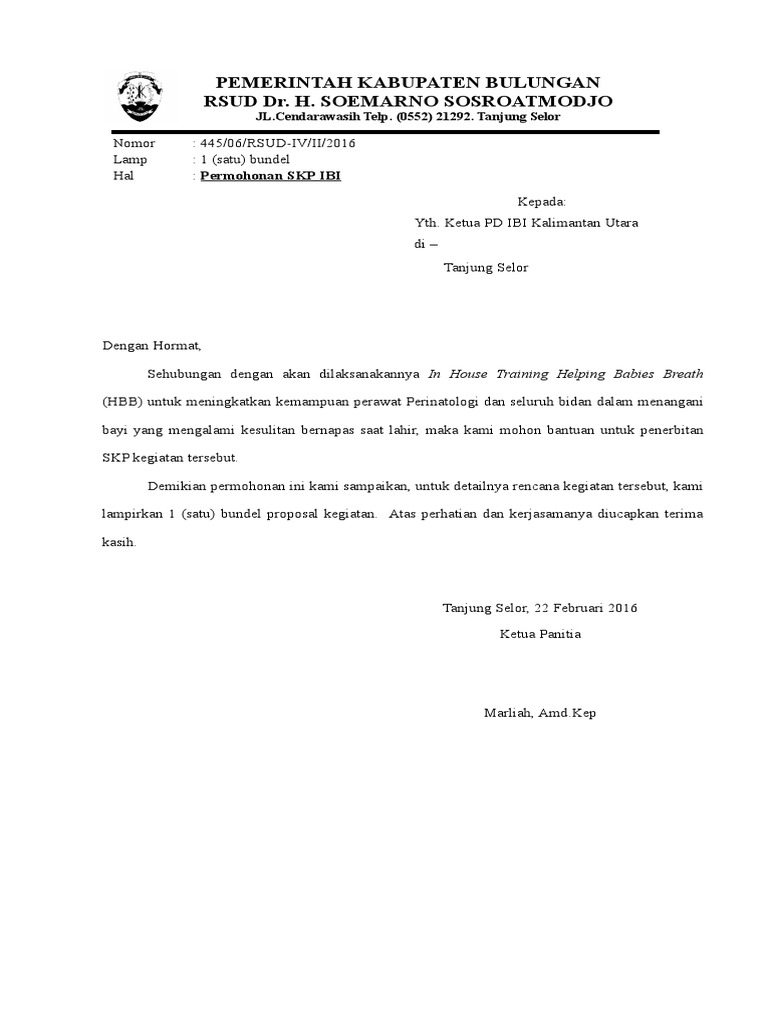 Permohonan SKP IBI | PDF
