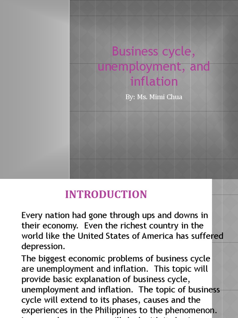 Business Cycle Unemployment and Inflation 2 | PDF | Inflation ...