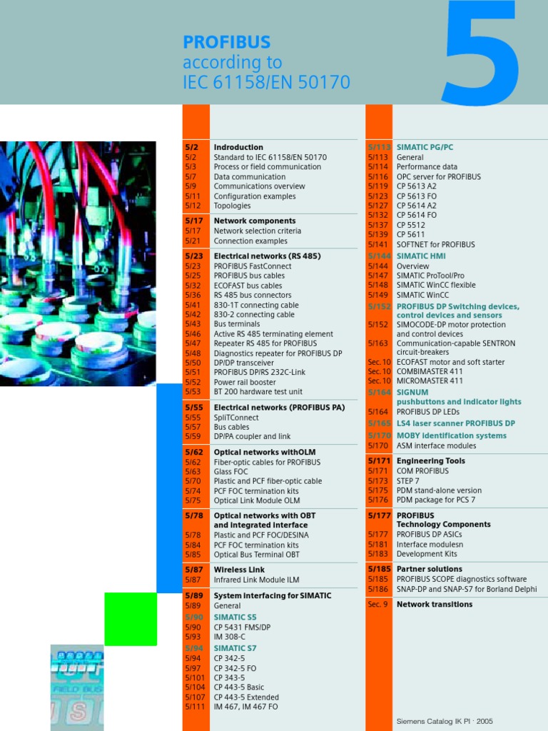IEC 61158 Profibus | PDF | Input/Output | Programmable Logic Controller