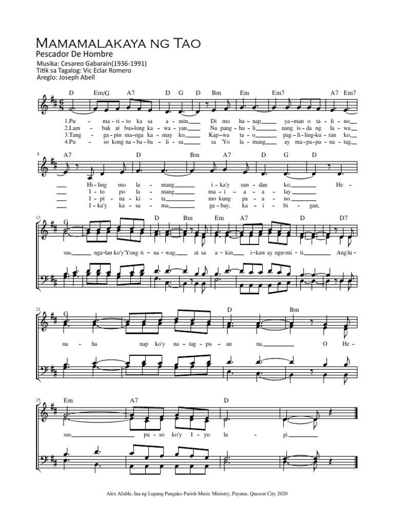 Mamamalakaya NG Tao | PDF