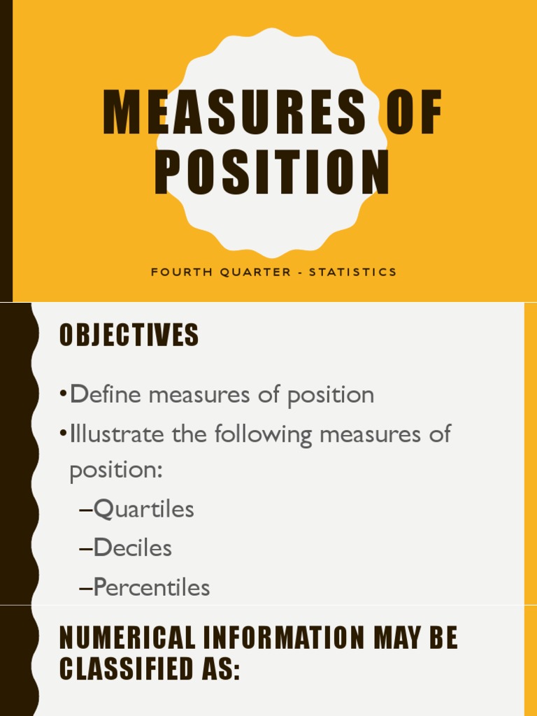 Measures of Position For Ungrouped Data | PDF | Quantile | Quartile