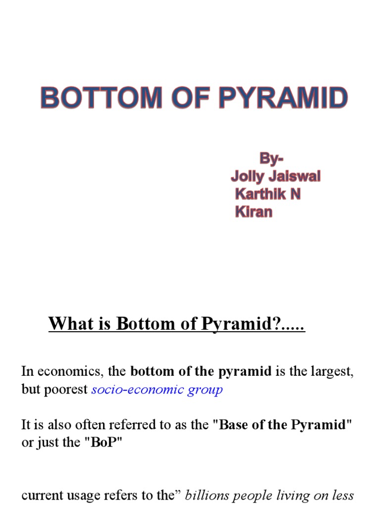 Bottom of Pyramid | PDF | Economies | Business