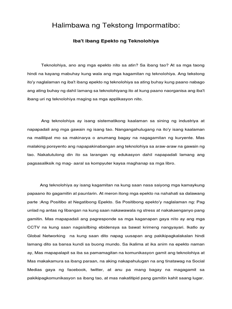 Filipino Project | PDF