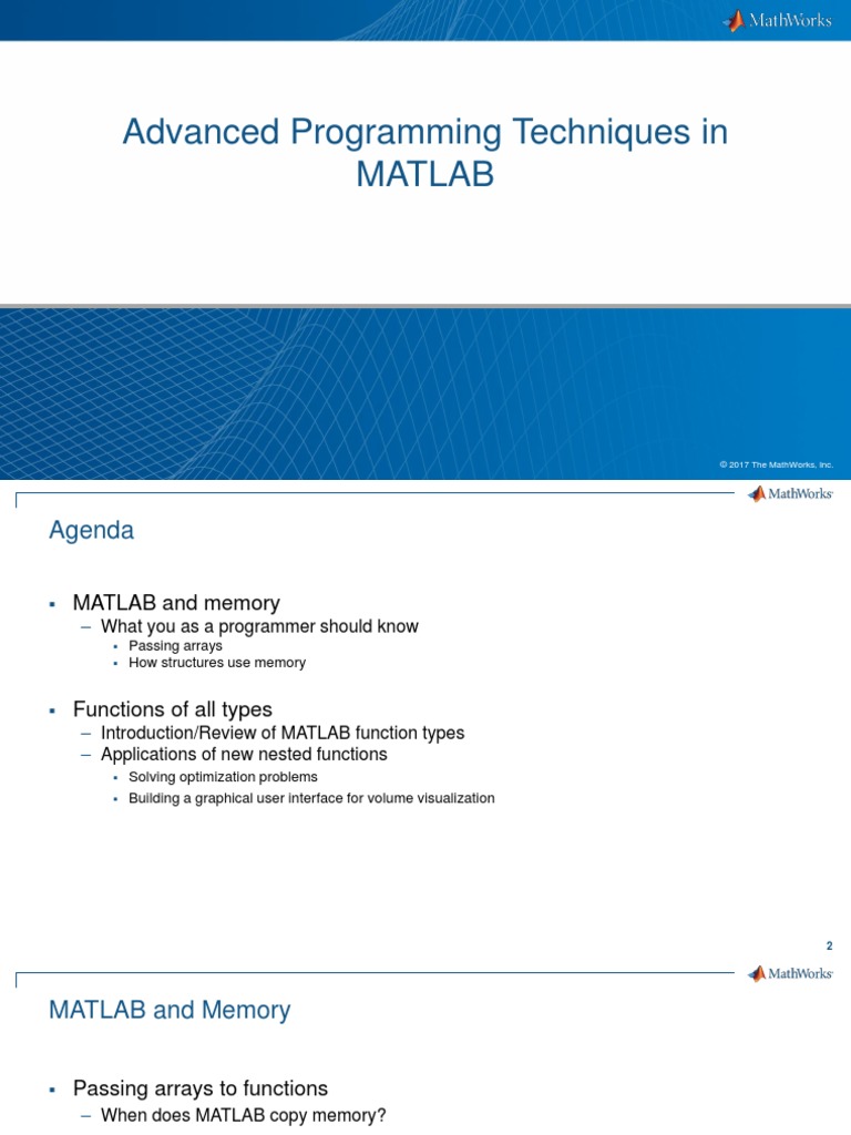 Advanced Programming | PDF | Subroutine | Matlab