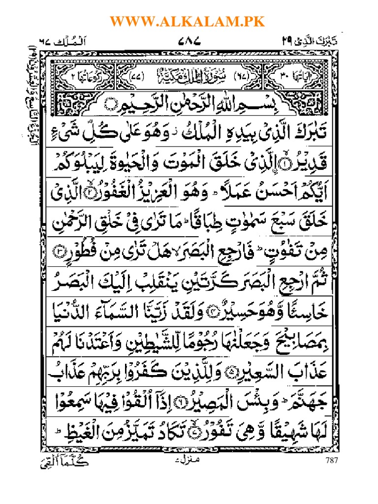 Surah Al Mulk | PDF