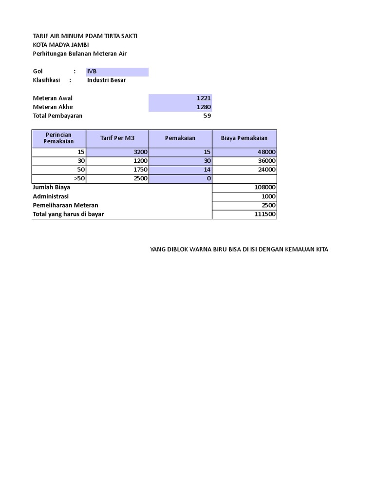 Softwere Sederhana Form Pembayaran PDAM | PDF