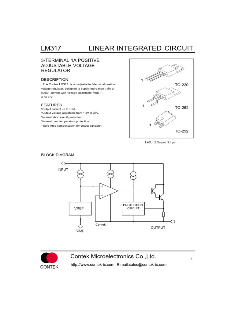 LM317 PDF | Download Free PDF | Electrical Circuits | Electronics