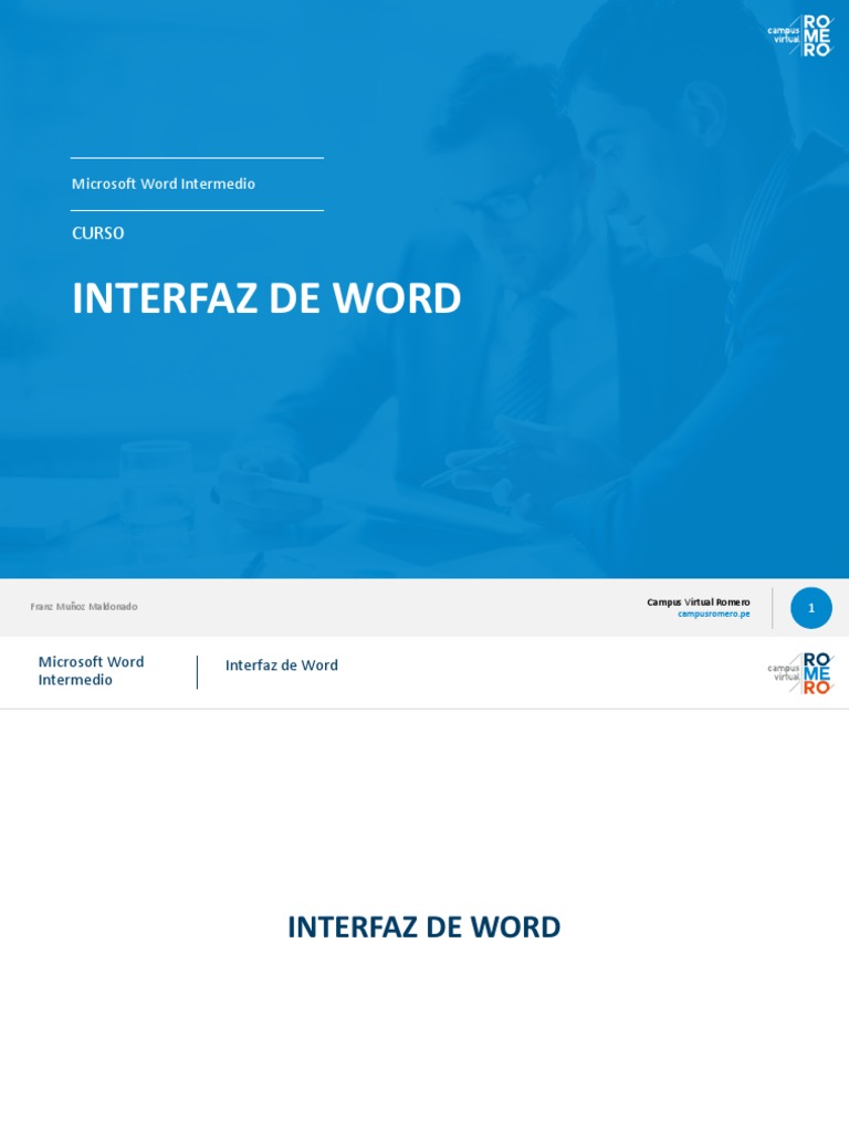 Estructura de la Interfaz de Word | PDF | Ventana (informática ...