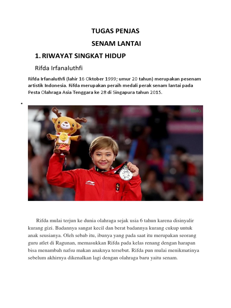 Biodata Atlet Senam Lantai Indonesia | PDF