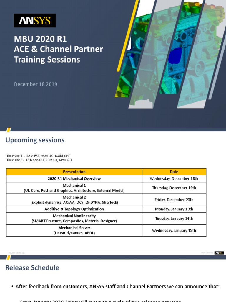 2020 R1 Mechanical Overview Presentation | PDF | Pressure | Simulation