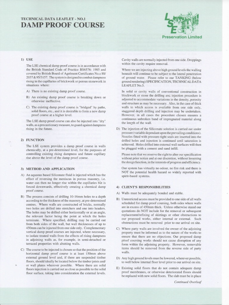 DPC2 | PDF | Lumber | Plaster