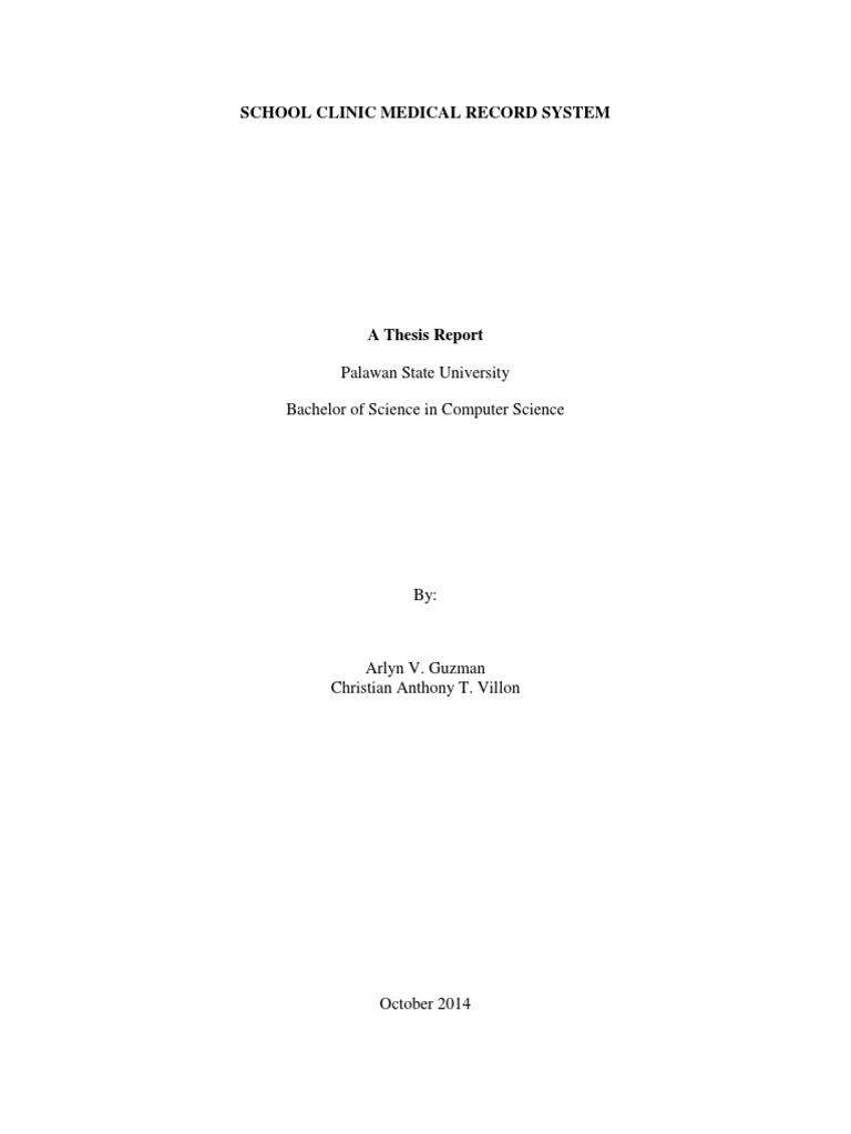 School Clinic Medical Record System | PDF