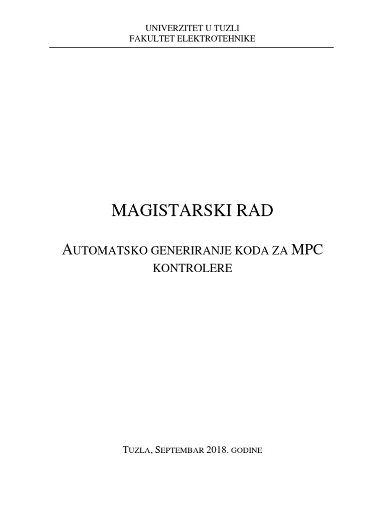 Master Rad | PDF | C (Programming Language) | Application Software