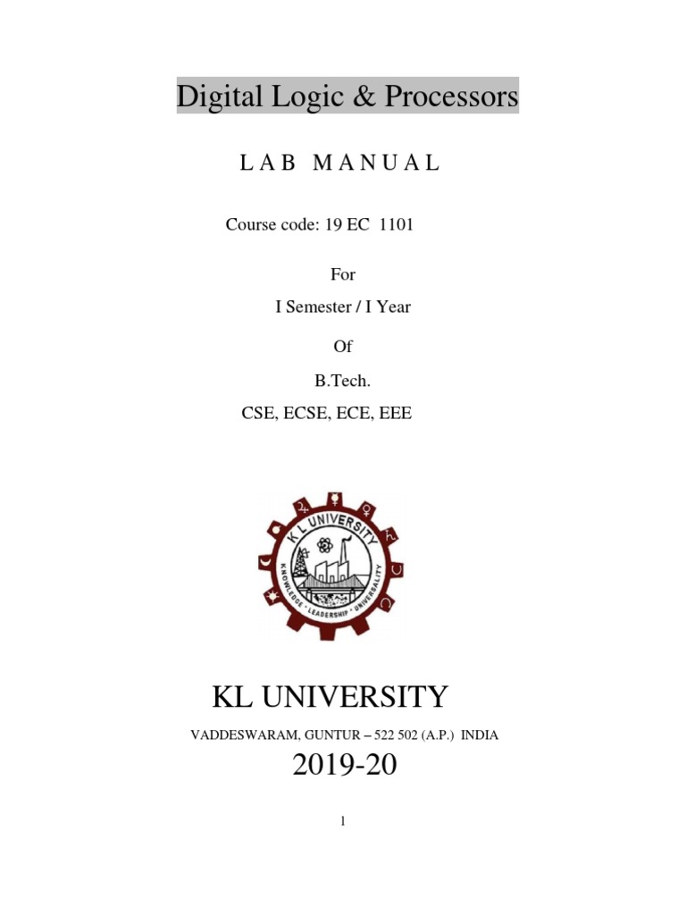 DLP Lab Final | PDF | Logic Gate | Binary Coded Decimal