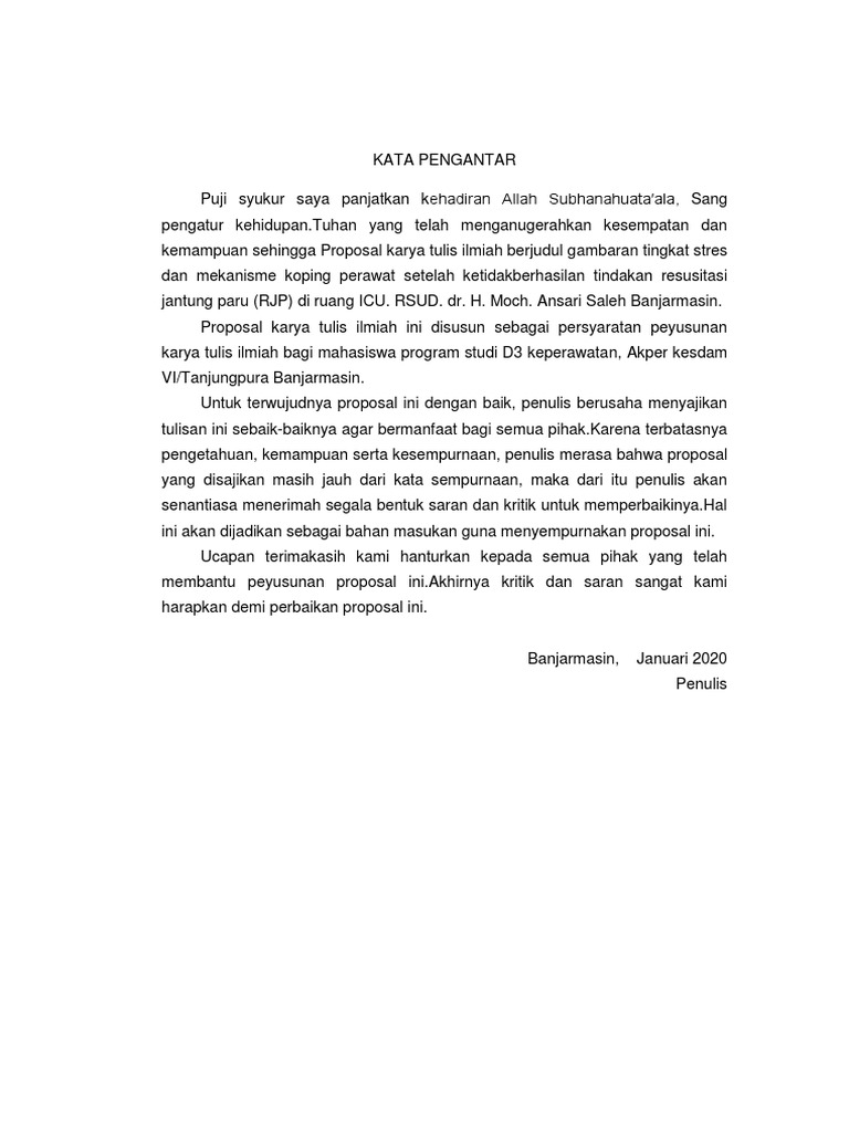 KATA PENGANTAR Kti | PDF