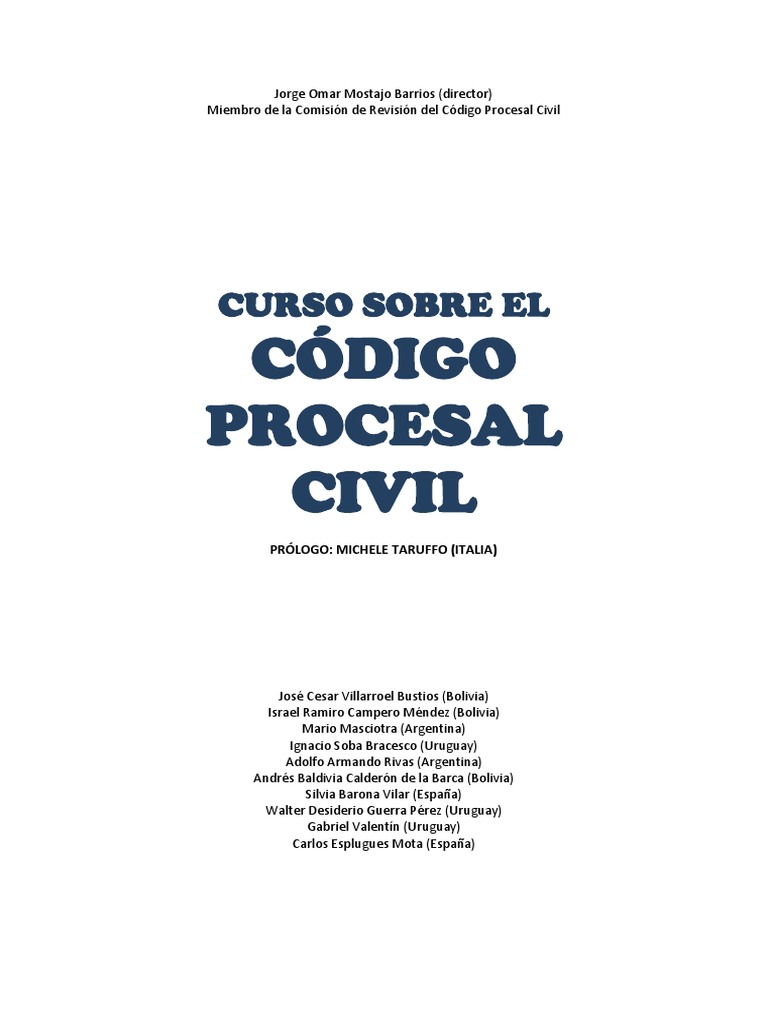Curso Sobre El CPC PDF | PDF