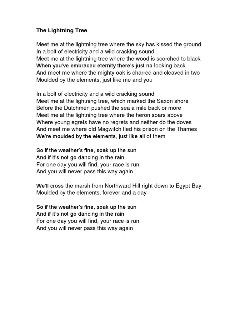 The Lightning Tree | PDF